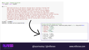 How to do keyword clustering with KeyBERT - MLforSEO